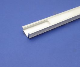 Led Aluminium 2m Recessed Angle Profile Frosted Lid